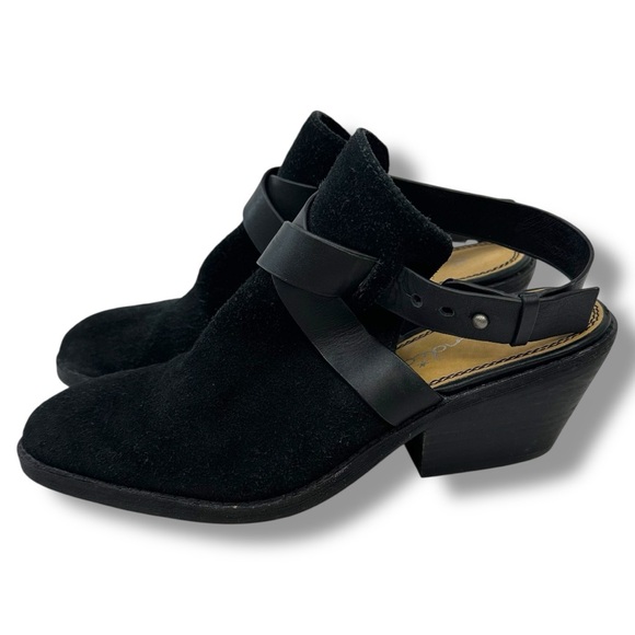 Splendid | Shoes | Splendid Black Suede Slingback Bootie 7 | Poshmark